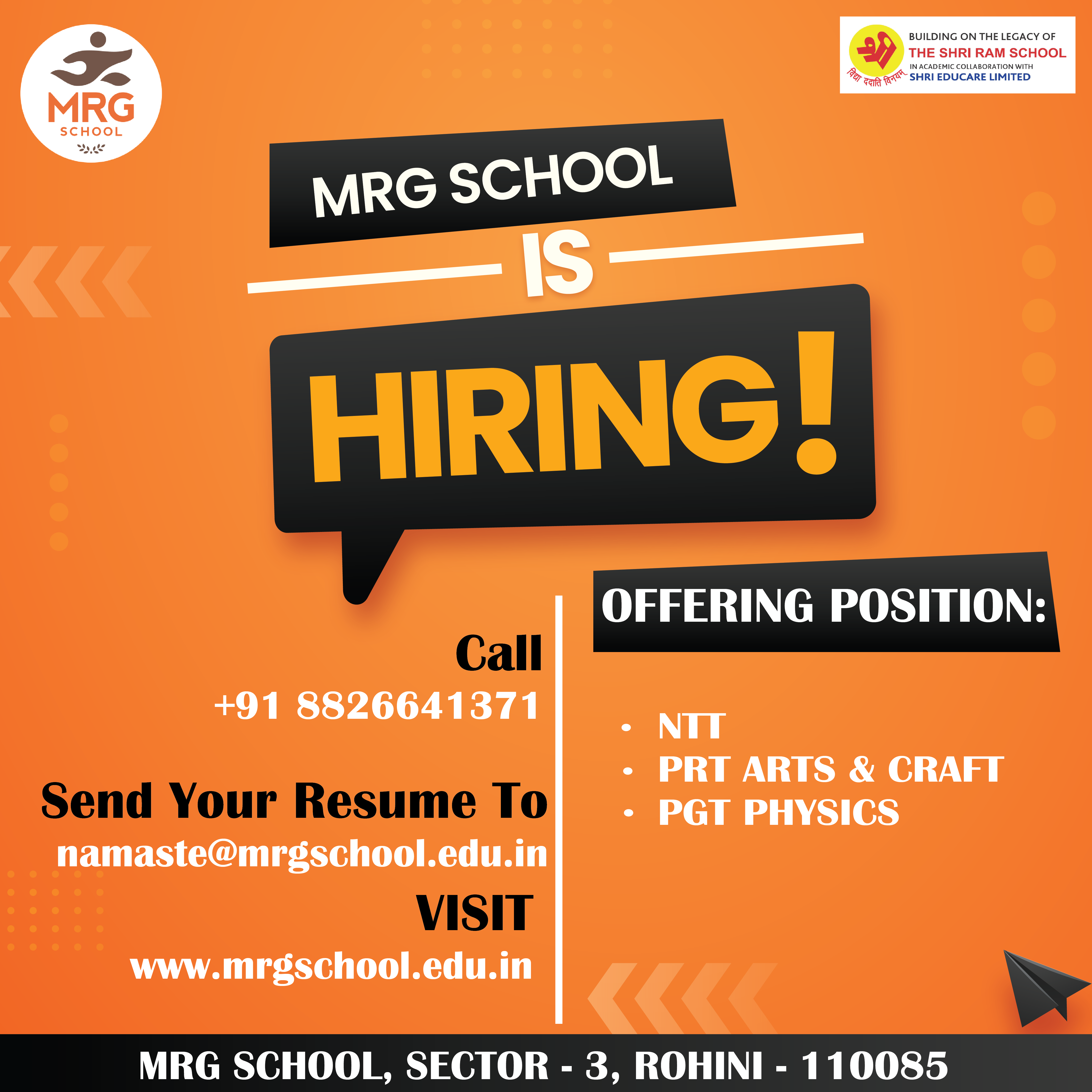 Best CBSE Schools in Sector 3, Rohini, Delhi | MRG School